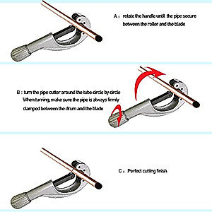 nuwfrog Tubing and Pipe Cutter 1/4 to 2-5/8 Inch with Extra Blade for Pipe Copper Thin Stainless Steel Tube