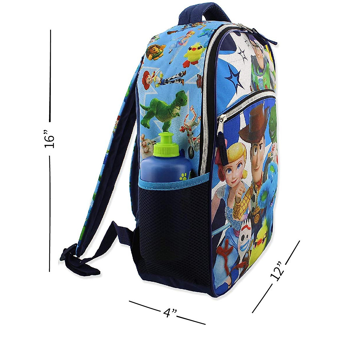 Disney Toy Story 4 Boy's Girl's 16 Inch School Backpack (One Size, Blue)