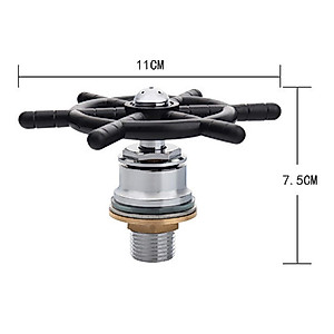 Professional Cup Washing Machine Table Glass Rinser Stainless Steel Bar Automatic High Water Pressure Cup Washer Sprayer Glass Rinser Head (Type 1)