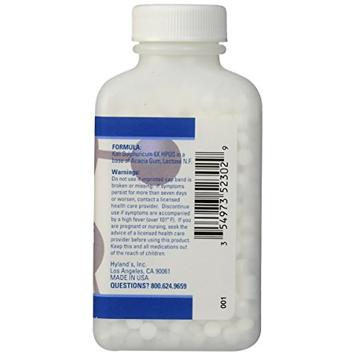 Cystic Acne and Acne Scar Treatment, Cold Medicine, Natural Relief of Discharge Related Symptoms, Hyland's #7 Kali Sulphate 6X, 1000 Count