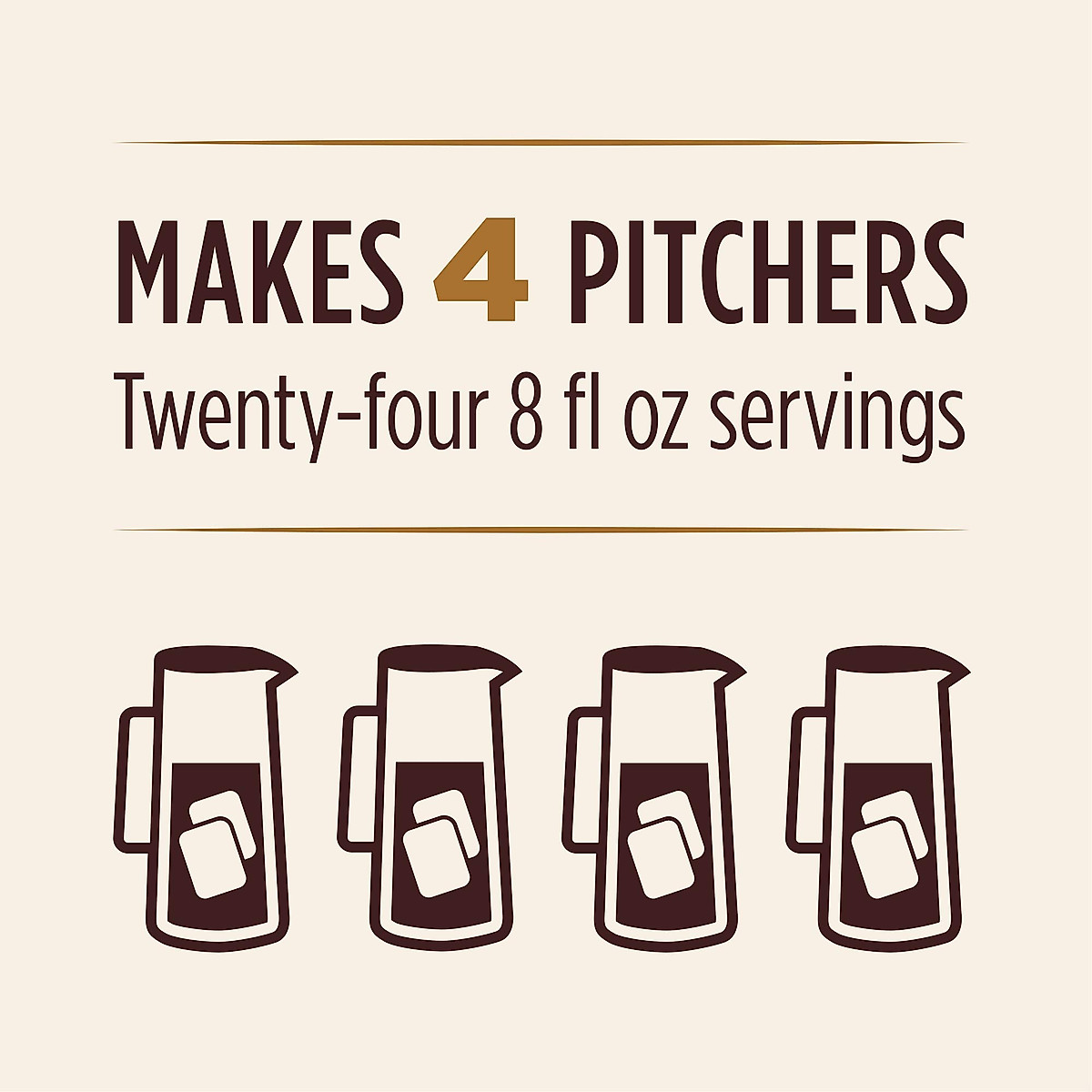 Don Francisco's Organic Cold Brew Coffee, 8 Pitcher Packs (makes 4 pitchers)