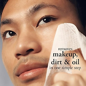 philosophy purity made simple one-step facial cleansing cloths - easily removes makeup, dirt & oil on the go - skin is left clean and comfortable with no rinsing needed - 30 ct.