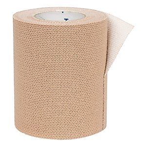 Tensoplast Elastic Athletic Tape, Provides Medium Support or Compression with High Adhesive Properties, Water Repellent and Air Permeable, Tan, 3" x 5 Yards, Box of 16