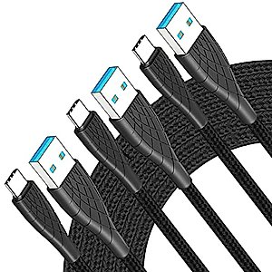 USB Type C Charger Cable 3ft-6ft-10ft Cord for Samsung Galaxy A13 A42 A32 5G A03S A03 A01 A30S A20S A70 A21,Nokia X100 XR20,TCL 10L,LG Velvet 5G/K92 Wing/Stylo 6 5 K51 Q70,3A Fast Charge Charging Wire