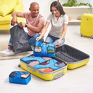 Travelizer - Travel Packing Cubes 5 pcs Luggage Organizer Set for Bag & Suitcase