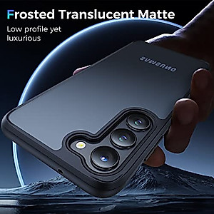 Simtect Shockproof for Samsung Galaxy S23 Case [Military Grade Drop Tested] [Ultimate Silky Touch] Translucent Matte Hard Back & Soft Edge Slim Protective Phone Case for Galaxy S23 5G 6.1"-Black