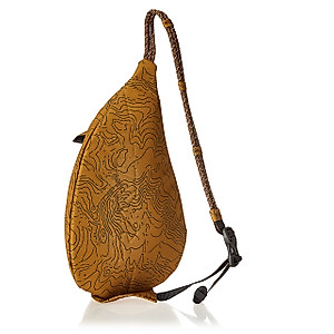 KAVU Mini Rope Sling Pack with Adjustable Rope Shoulder Strap, Tan Topo