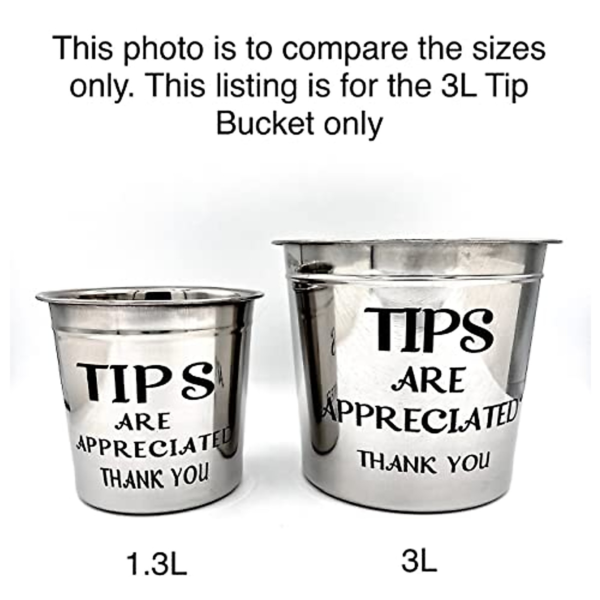 Tip Jar for Bartenders Money, Musicians Tip Jar for Money, Tip Jar for Restaurants, Tip Bucket for Money, Tip Cup for Coffee Shop