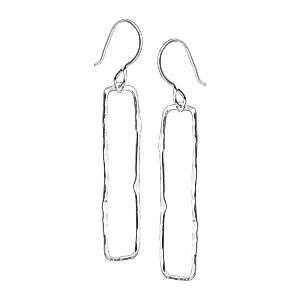Silpada 'Balancing Act' Drop Earrings in Hammered Sterling Silver