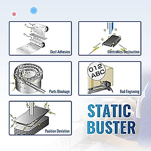 Hanchen Ionizing Air Blower New DC Type Anti Static Ionizer Electro-Static Discharge Ionizer Static Fan Electrostatic Elimination Discharge Static Ionizer