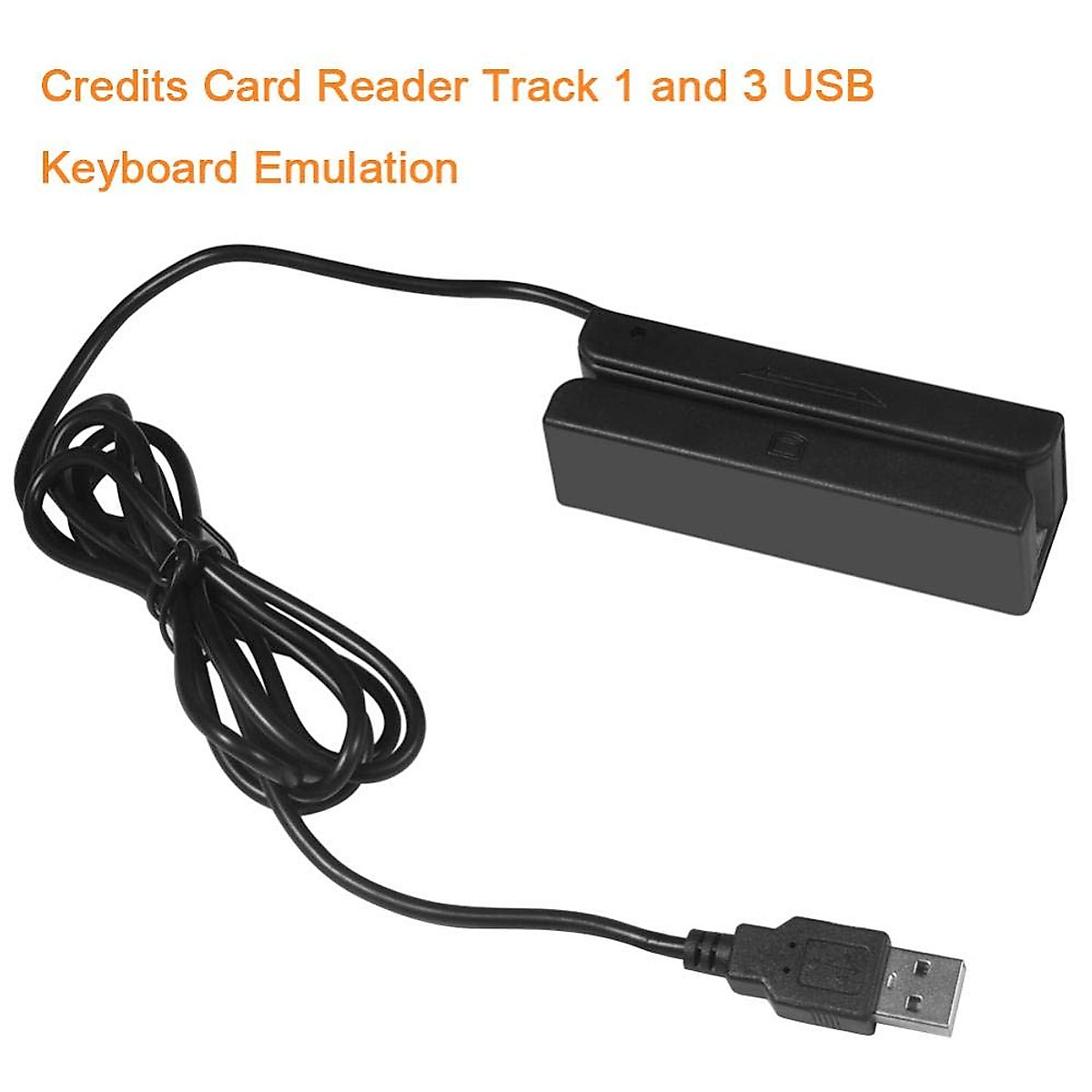 Zerone USB Mini Magstripe Reader Encoder Mag Strip Card Credit Card Hi-Co Swiper 3 Tracks Bidirection Swipe with USB Keyborad Emulation Output