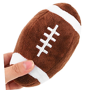 FOMIYES Pet Ball Toy Puppy Chew Toys Puppy Dental Chew Toys Dog Teething Toy Dog Rugby Ball Toy Dog Squeaky Balls Dog Bite Toys Dog Molar Toy Interactive Dog Toys Small Dog Plush Tennis