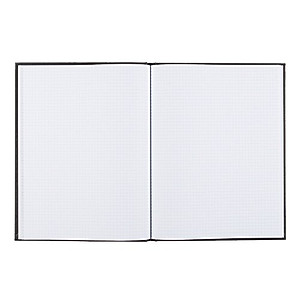 National Laboratory Notebook, 5 x 5 Quad Ruling, Black Hard Cover, 11" x 8.5", 60 Sheets (43591)