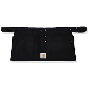 Carhartt mens Firm Duck Waist work utility aprons, Black, Medium US