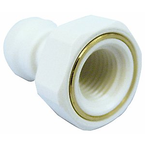 John Guest Speedfit PP451223W 3/8OD by 3/8NPTF Female Adapter, 10-Pack