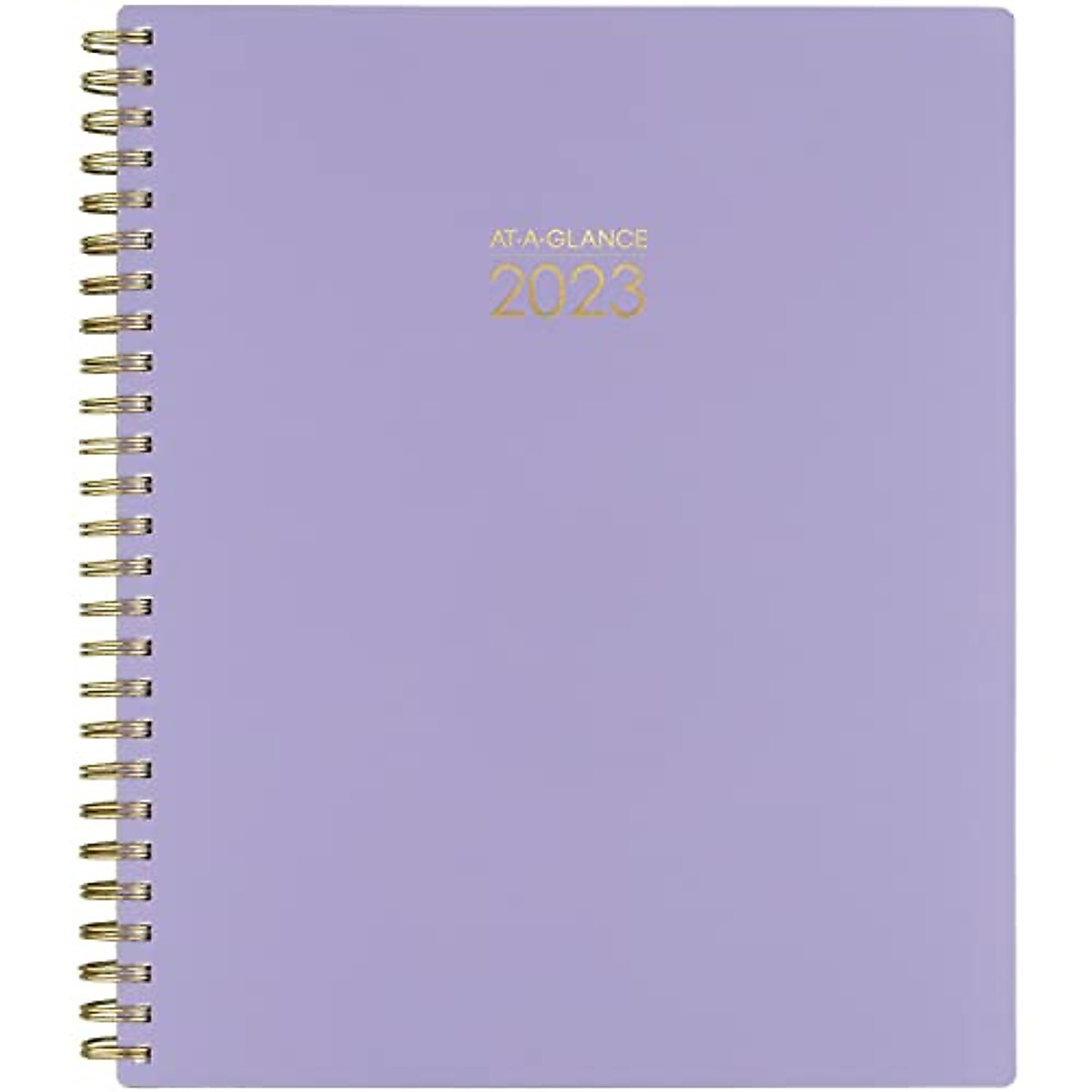 AT-A-GLANCE 2023 Weekly & Monthly Planner, Harmony, 7" x 8-3/4", Medium, Pocket, Stickers, Monthly Tabs, Lilac (1099-805-19)