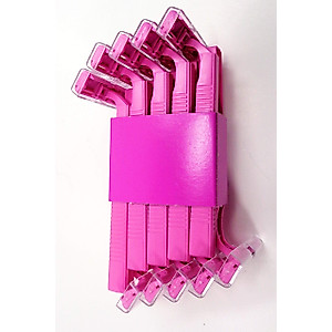 Twin Double Blade Disposable Razors For Women (10 Pack)