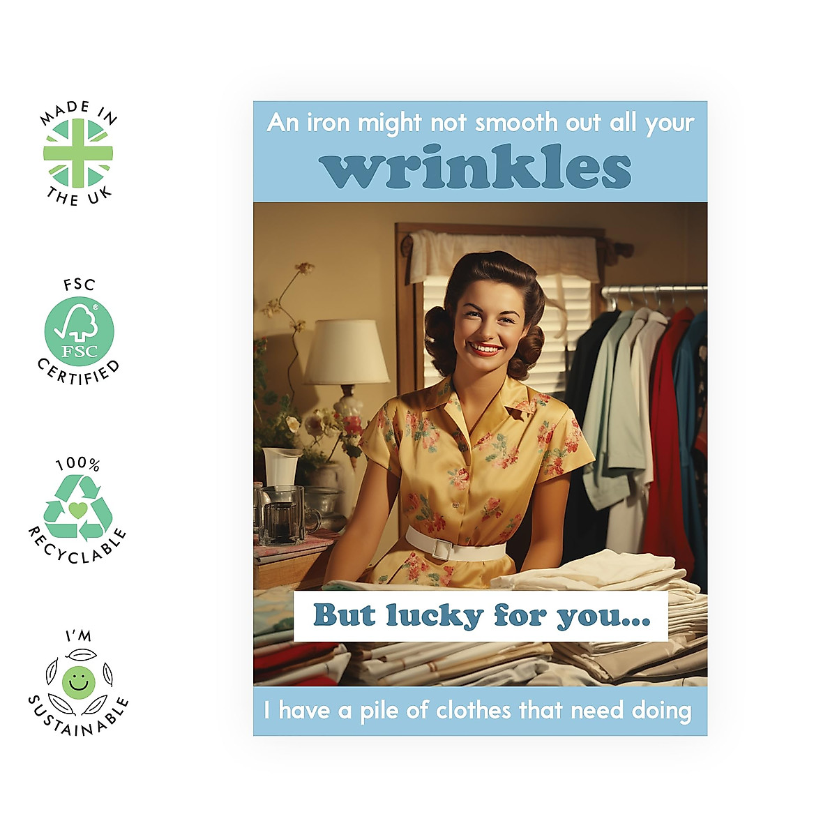 CENTRAL 23 Wife Birthday Card - Sarcastic Humor - Retro Greeting Cards For Mom - Funny Gifts For Husband Men Women - Comes With Fun Stickers