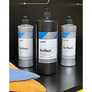 CARPRO Reflect High Gloss Finishing Polish - Reflective & Glossy Finish Without Durable Fillers, Silicones, Waxes, Polymers, or Teflon - Body Shop Safe, No Dusting. Rotary & Dual Action - Liter (34oz)
