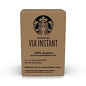 Starbucks VIA Ready Brew Colombia Coffee, 50-Count