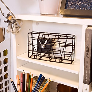 Haotian FWT07-W,White Folding Wooden Wall-Mounted Drop-Leaf Table Desk Integrated with Storage Shelves