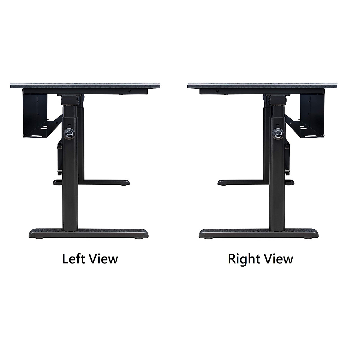 Thermaltake Tt Gaming Level 20 Gt Battlestation Computer Gaming Desk, Adjustable Heights, Scratch Resistant Surface, Full-Sized Desk Mat, GD-LBS-BRHANX-01 , Black