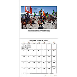 The Colors of Tibet 2023 Wall Calendar by International Campaign for Tibet | 12" x 24" Open | Amber Lotus Publishing