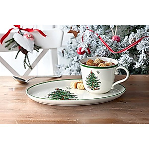 Spode Earthenware Christmas Tree Soup and Sandwich Set