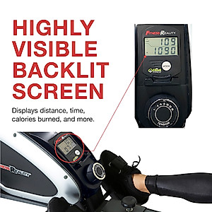 Fitness Reality Magnetic Rowing Machine with Bluetooth Workout Tracking Built-In, Additional Full Body Extended Exercises, App Compatible, Tablet Holder, Rowing Machines for Home Use