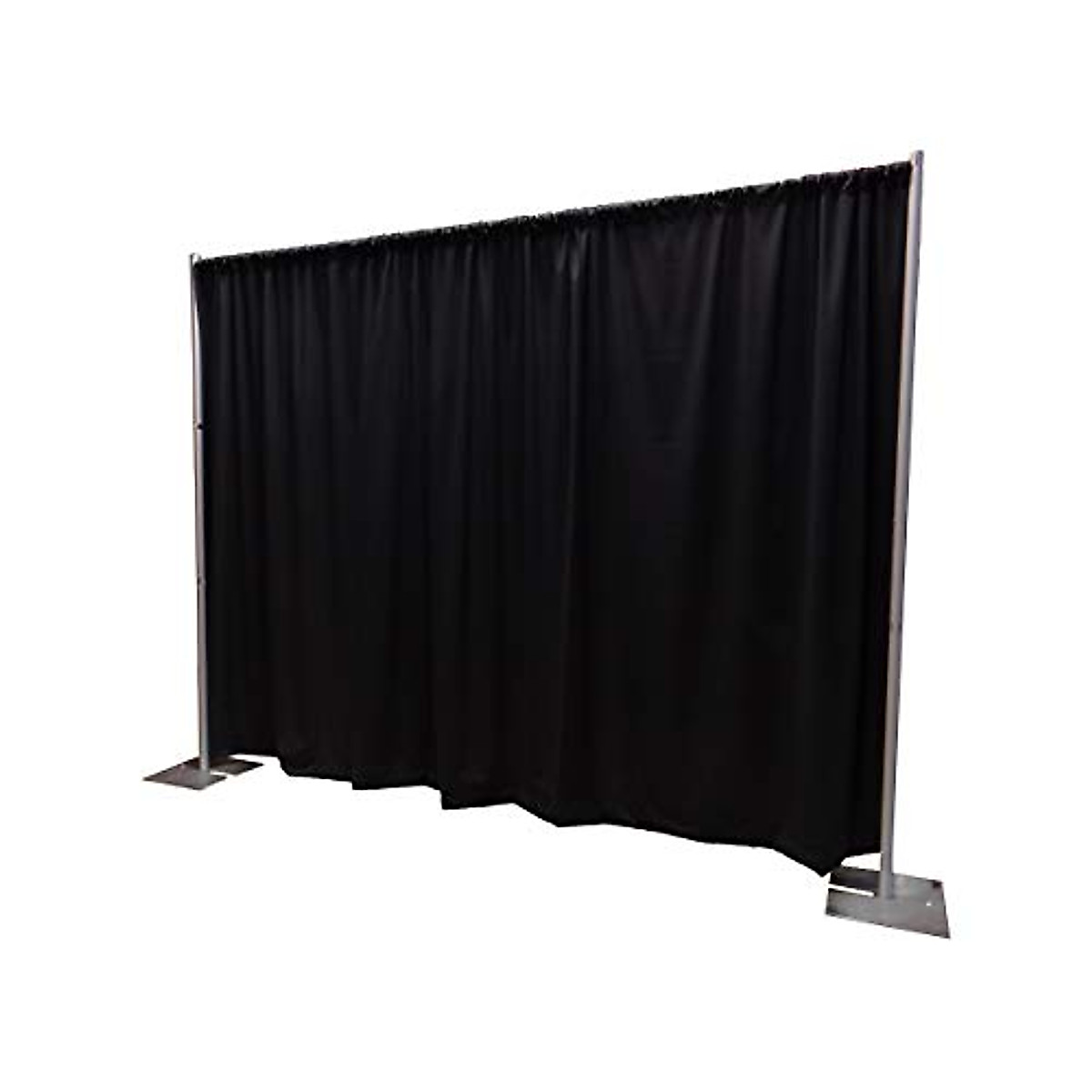OnlineEEI Premier Portable Pipe and Drape Backdrop Kit 8ft x 10ft (Black)