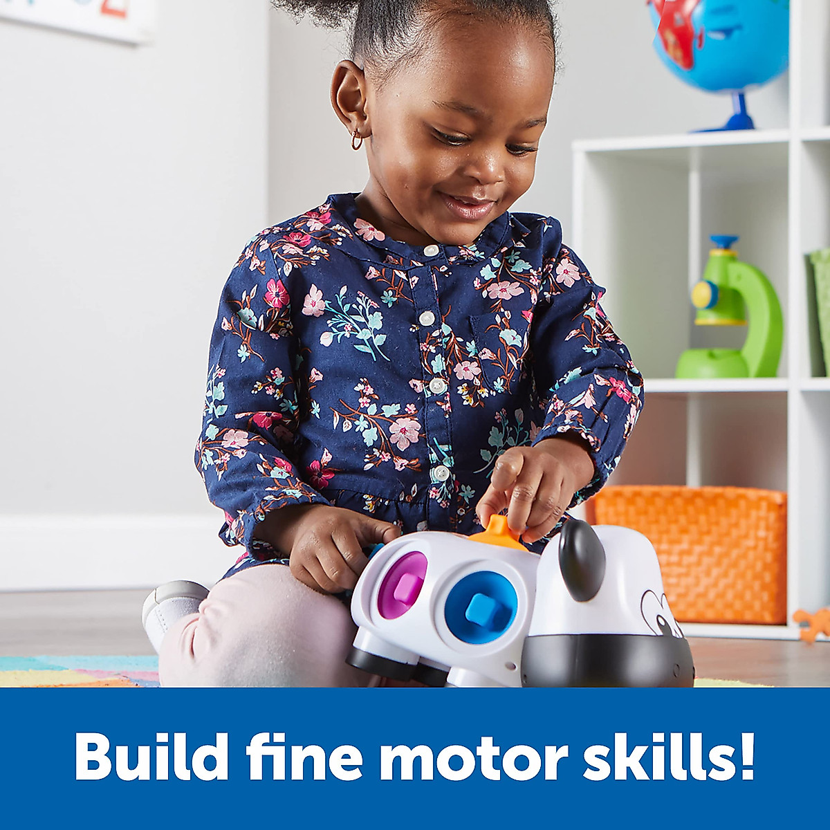 Learning Resources Dottie the Fine Motor Cow - 1 Piece, Ages 18+ months Fine Motor Skills Toys for Toddlers, Preschool Toys, Educational Toys for Kids