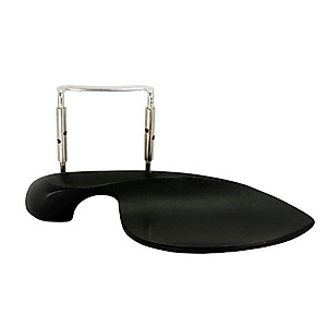 Jiayouy Violin Ebony Chin Rest with Standard Bracket for 4/4 Violin - Center Mount