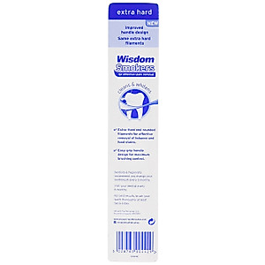Wisdom Smokers Toothbrush - Extra Hard - ( Color May Vary )