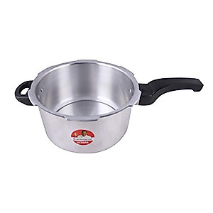 Wonderchef Outer Lid Aluminium Ultima Pressure Cooker, 5 litres, Silver