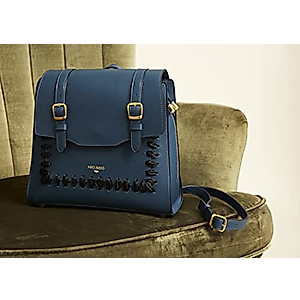 Niko Ineko Women's Medium Backpack Kitty Snout Hardware Teal