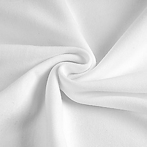 Zenssia Organic Cotton Toddler Pillowcase/Travel Pillowcase Pack of 2 Set 13x18 Inches with Envelope Closure - Soft & Breathable Baby Pillow Case Cover Solid White