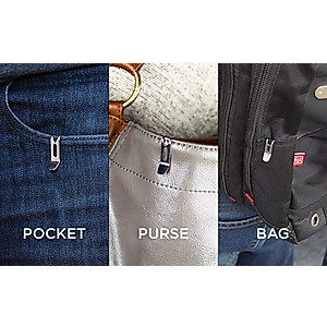 KeySmart Nano Clip - Pocket Clip Key Ring Holder - Secure Your Key Chain, Eliminates Pocket Bulge (1 Pack)