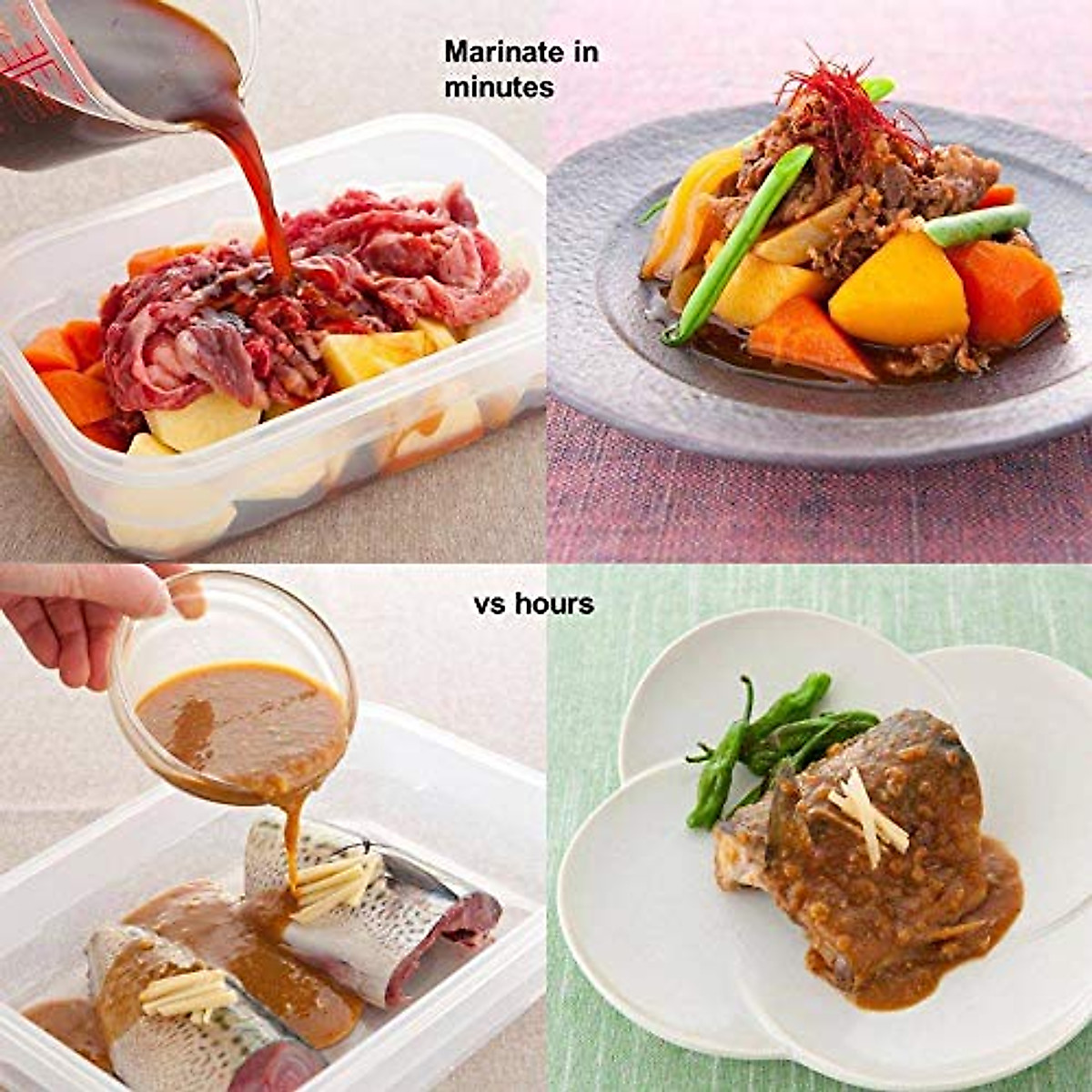 Lasting Freshness 19 Piece Vacuum Seal Food Storage Container Set, Rectangle