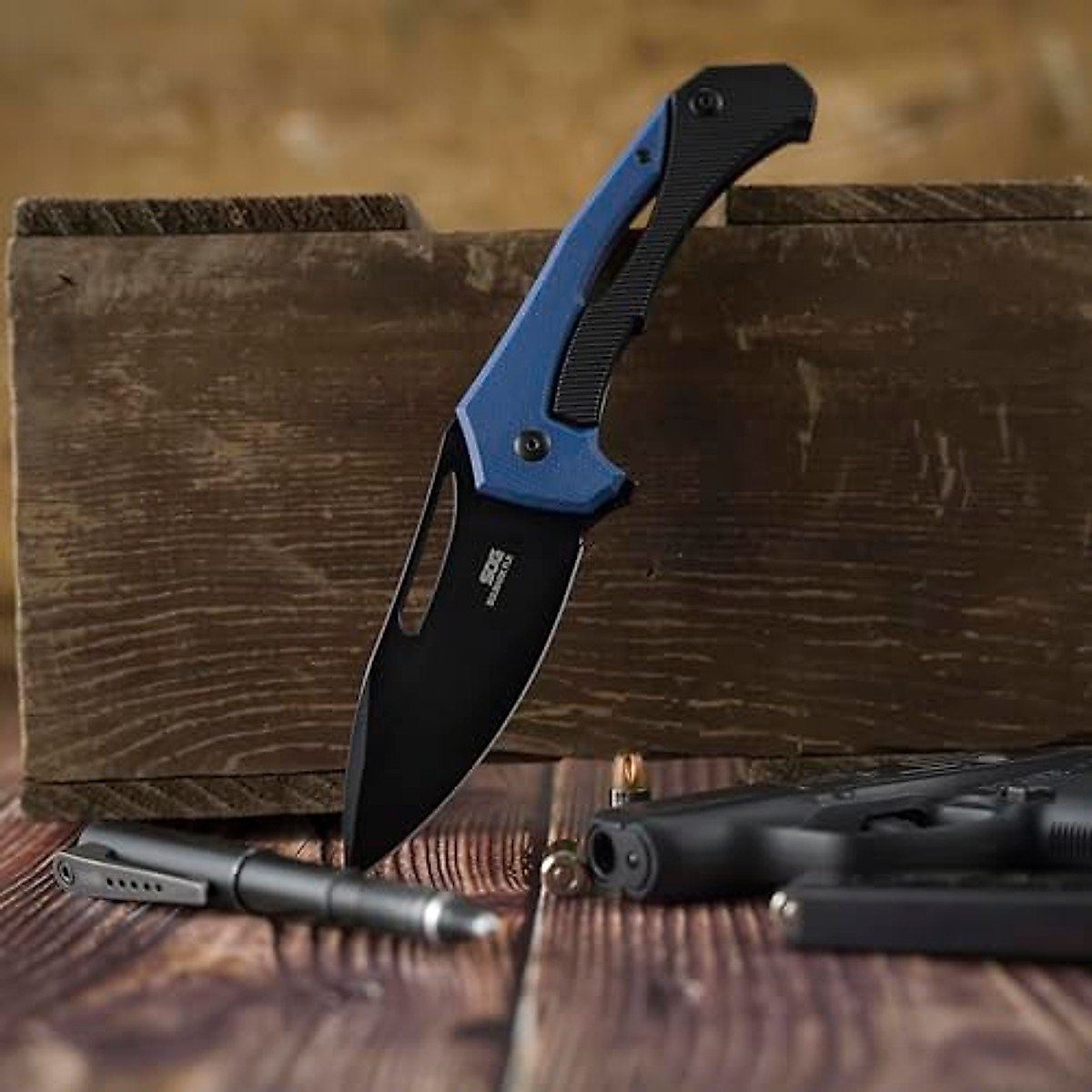 SOG BULWARK FL/BLUE + SATIN/PRESENTATION BOX