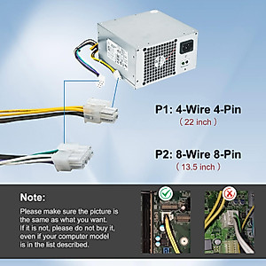 LXun 290W Power Supply Compatible with Dell Optiplex 3020 7020 9020/ Precision T1700/ PowerEdge T20 (MT Mini Tower)(P/N: RVTHD KPRG9 HYV3H H290AM-00 D290A001L L290AM-00 PS-3291-1DF H290EM-00)