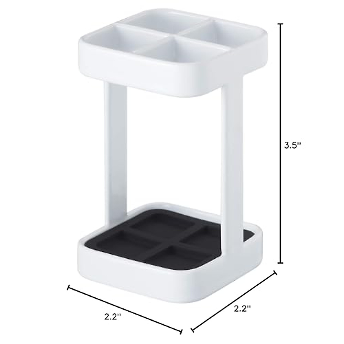 Yamazaki Home Tower Slim Toothbrush Stand – Bathroom Holder Organizer