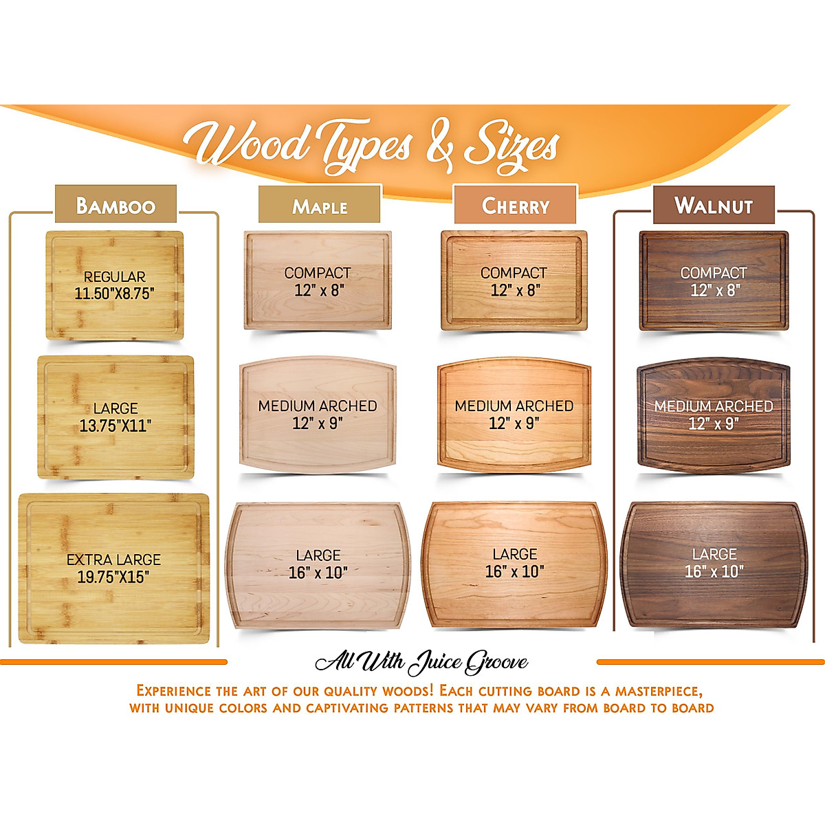 Barika Custom Cutting Boards - Personalized Handmade Engraved Chopping Blocks - Best Unique Anniversary, Wedding, Housewarming, Christmas, New Home Gift Ideas for Bride, Couples, Friends, Parents