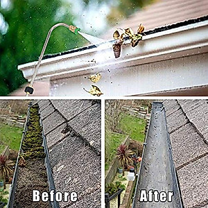 STYDDI Pressure Washer Gutter Cleaner Rod, Heavy Duty 35 Inch Power Washer Replacement Lance Wand for Gutter Cleaning, RV Roof and Wheel Washing, 4500 PSI, 1/4 inch Quick Connector