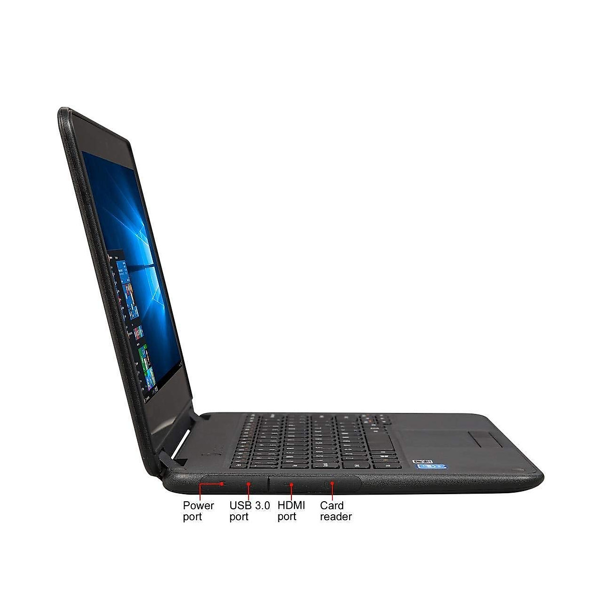 Lenovo N23 11.6-inch IPS Anti-Glare Touchscreen 2-in-1 Business Laptop, Intel Celeron N3060, 4GB RAM, 128GB Solid State Drive, Windows 10 Professional (Renewed)