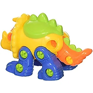 Dimple Dinosaur Take Apart STEM Toy Set for Kids (106 Pieces) Pack of 3 Educational Construction Engineering Building Playset, Build Your Own Dino Toys, for Boys Girls Toddlers