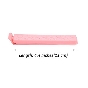 DZHJKIO Food Clips Bag Sealing Clips, 4.4 Inches Multi-colors Bag Fresh-Keeping Clamp Sealer For Kitchen 12pcs