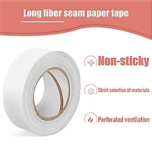 Hubaow Drywall Paper Tape, 2” x 250 ft Ultra-Thin Fiber Paper Drywall Joint Tape for Seam Patch for Wall Sheetrock Ceiling Crack, White