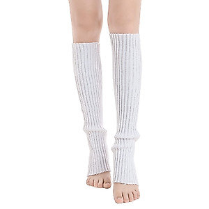 Olreco Leg Warmers for Women White Leg Warmers Leg Warmers Goth 80s Costumes for Women Leg Warmers for Girls Leg Warmer
