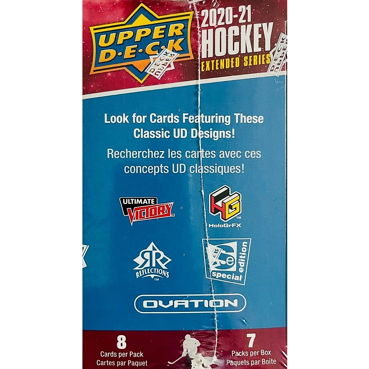2020/21 Upper Deck Extended Series NHL Hockey Blaster Box - 7 Packs per Box - 8 Cards per Pack - Collect Young Guns Rookie Cards