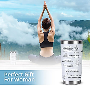 Sincerez Daily Affirmations Tumbler for Music Fans - Singer Merch Fans Gift Coffee Cup for Women Man Girls Friends Sister, Lyrics Motivational Quotes Cup, Travel Coffee Mug (20 oz)